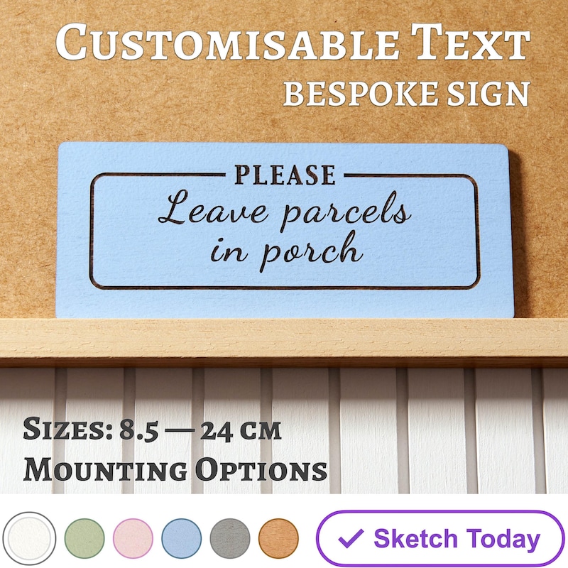 Parcel Box Custom Sign - Etsy UK