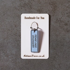 If Found Please Call Keyring | Lost Key ID Tag | If Found Please ...