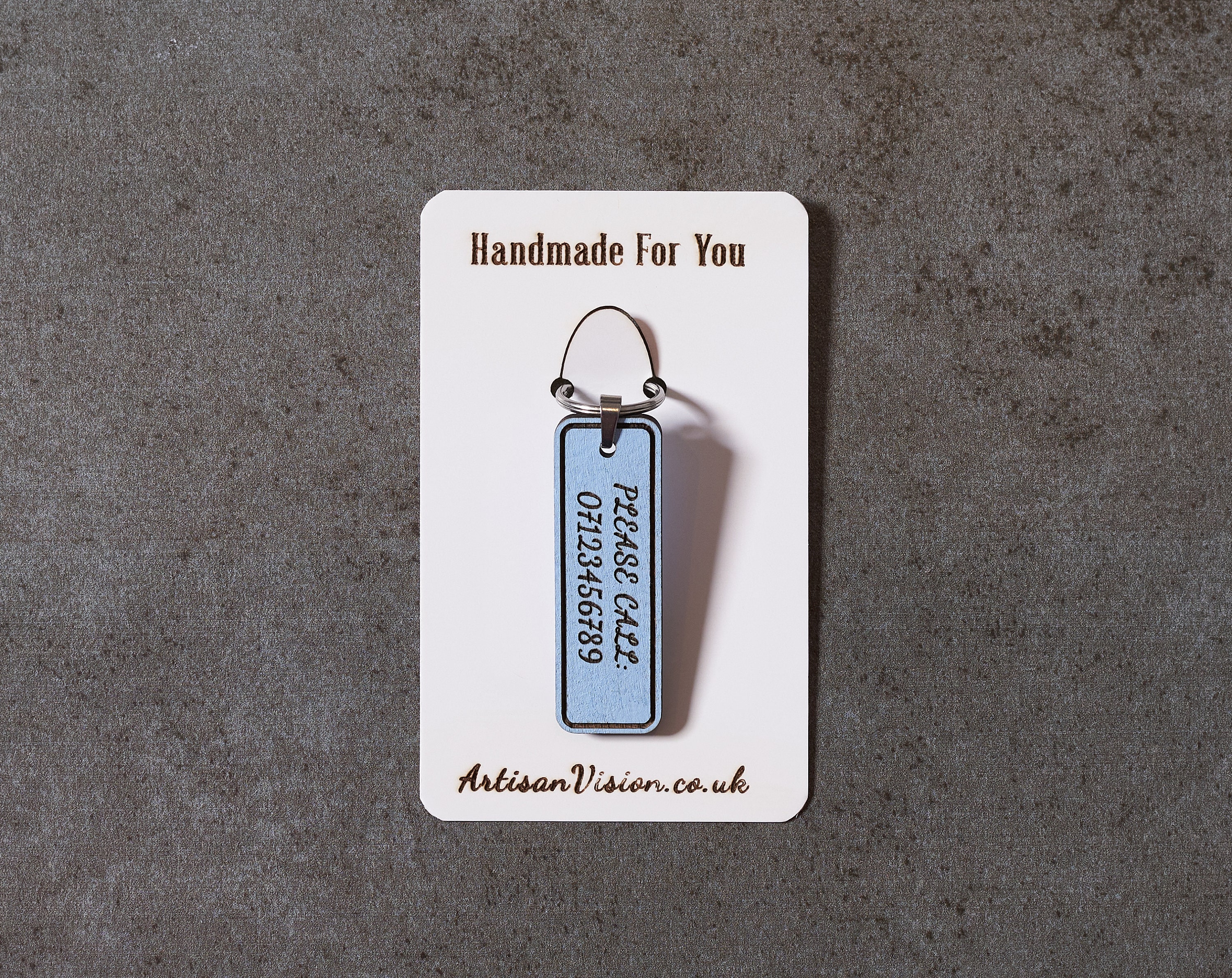 If Found Please Call Keyring | Lost Key ID Tag | If Found Please ...