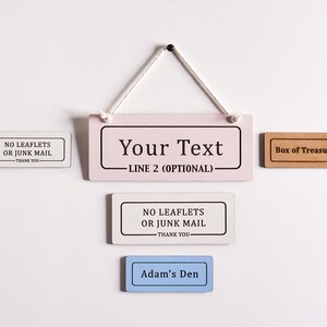 Personalised Sign | Custom Wooden Engraved Plaque | Any Text Custom ...
