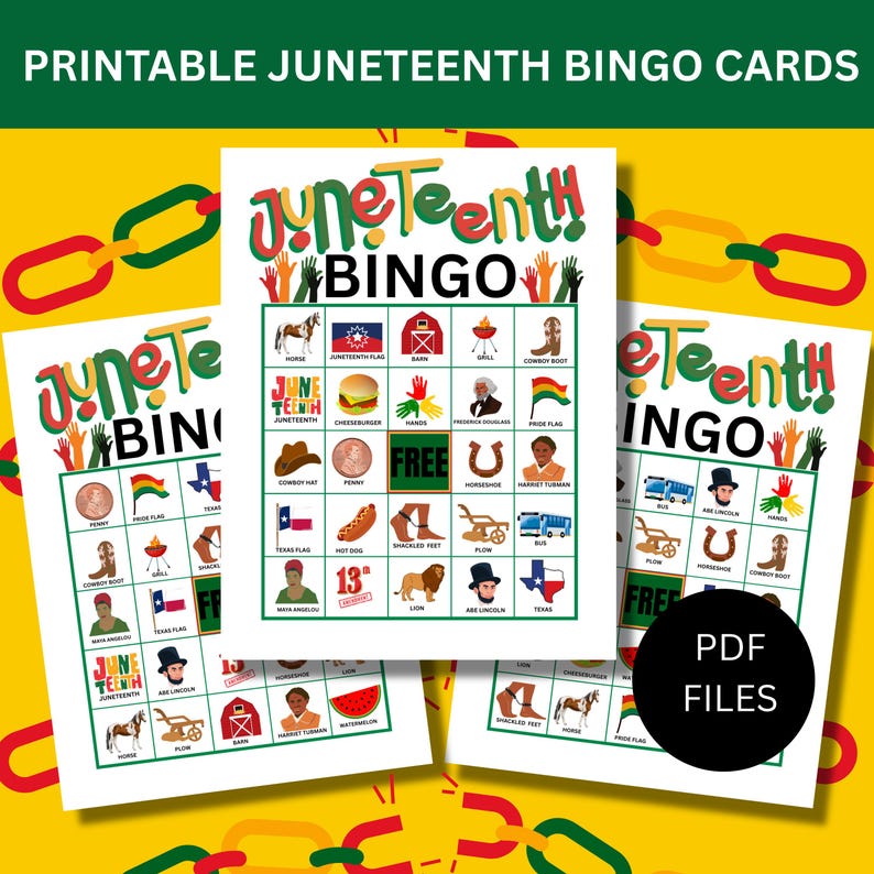 Juneteenth Bingo, Juneteenth Games, Juneteenth Cookout Bingo Game, 25 ...