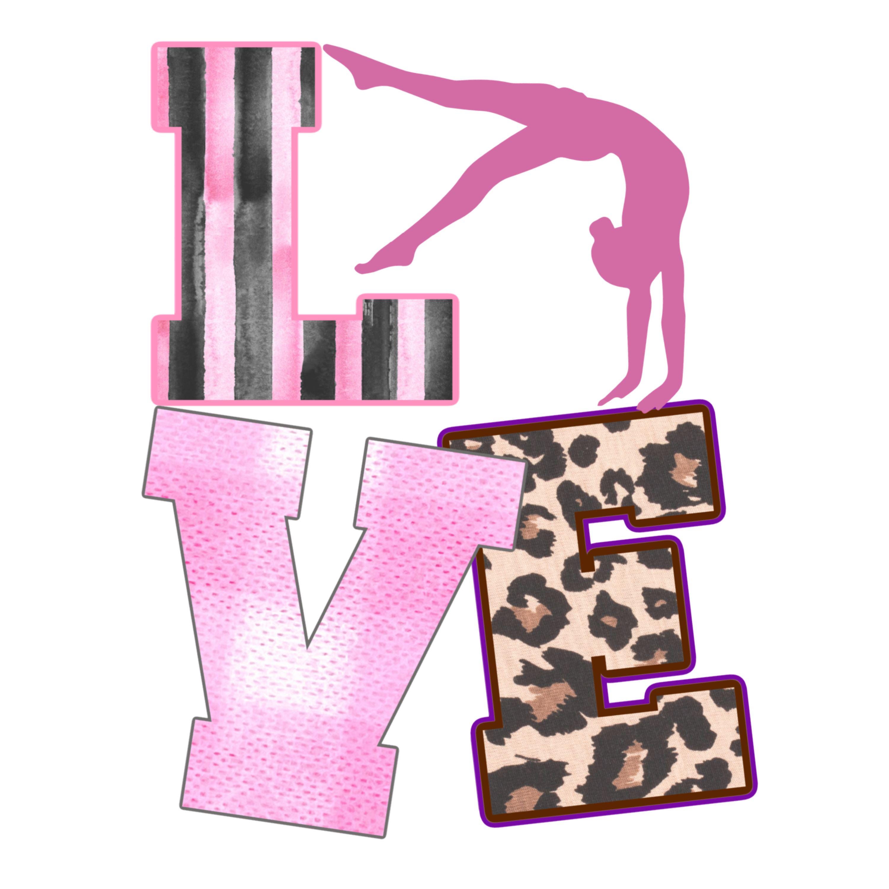 Love Gymnastics, Gymnast Gymnastics PNG, Gymnastics Design PNG, Gymnasts Png, Sublimation, DTF ...