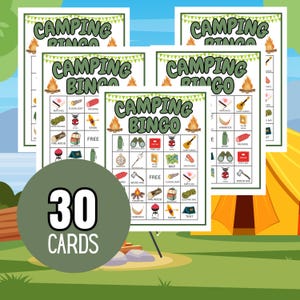 Camping Bingo Game – Printable PDF | Fun Camp Activity for Kids ...