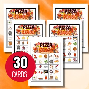 Printable Pizza Bingo Game: Fun Party Activity (PDF Download) - Etsy