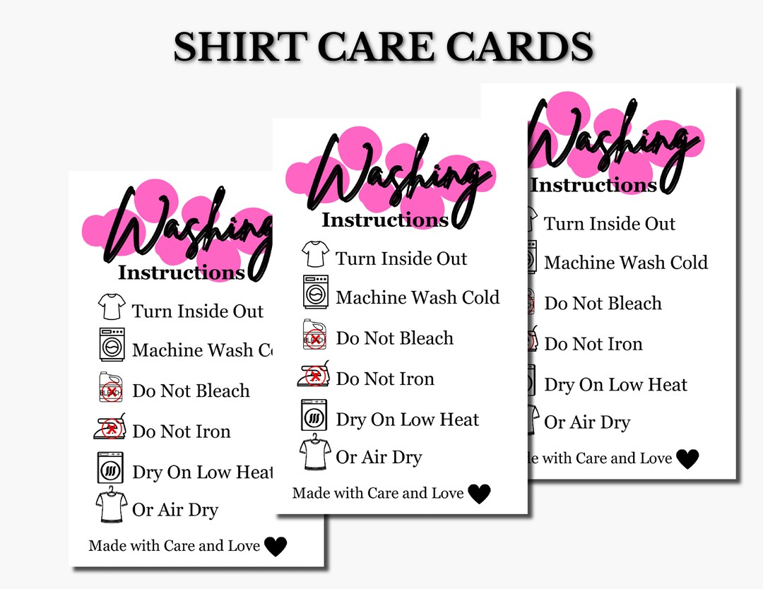 Washing Instructions Care, Clothing Care Instructions, Tshirt Care ...