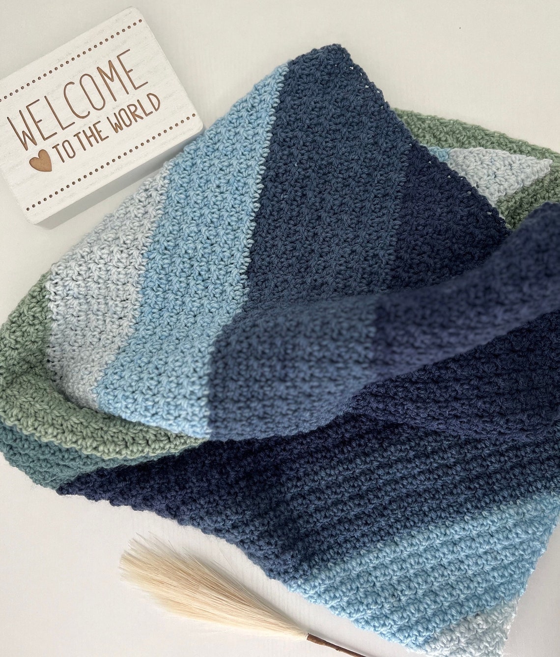 Crochet Baby Blanket stormy Baby Blanket - Etsy