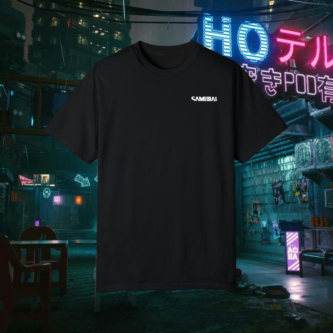 Cyberpunk 2077 T-shirt Samurai - Etsy