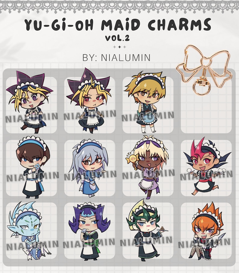YGO Maid Vol. 2 DM & Zexal Charms - Etsy