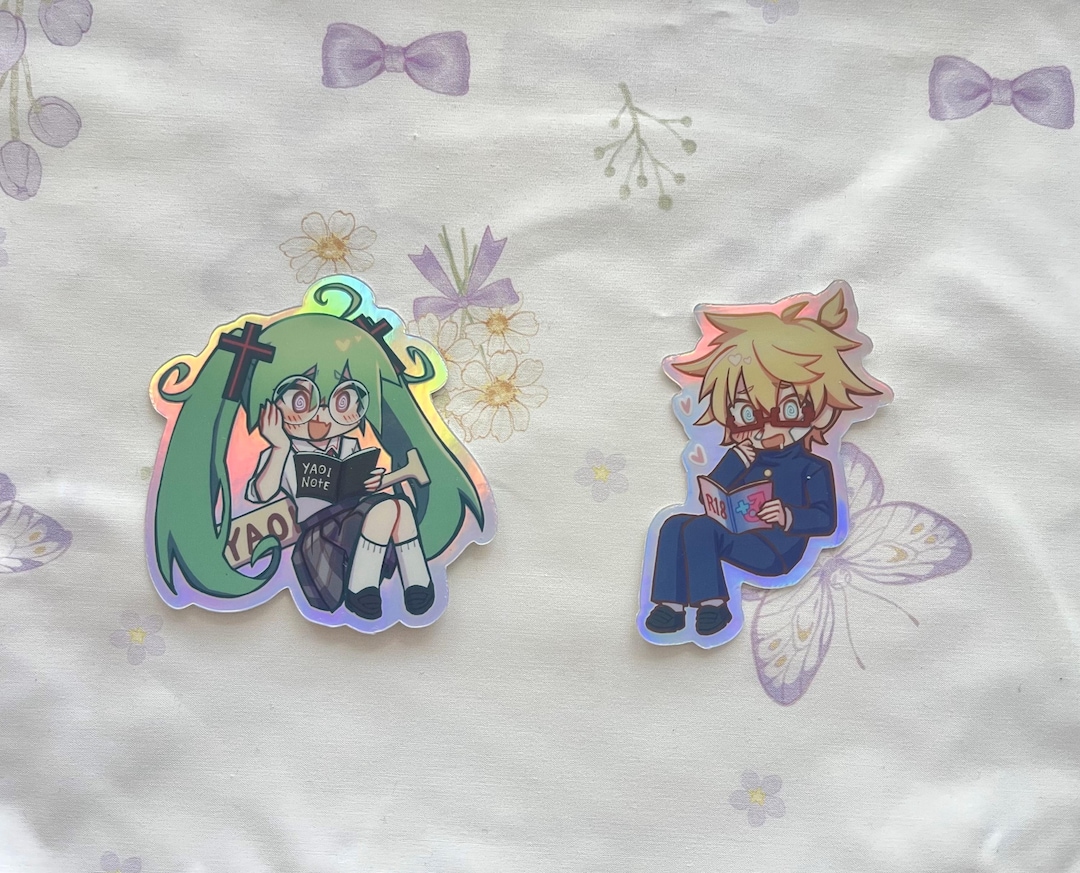 Rotten Girl Miku and Plus Boy Len Stickers - Etsy