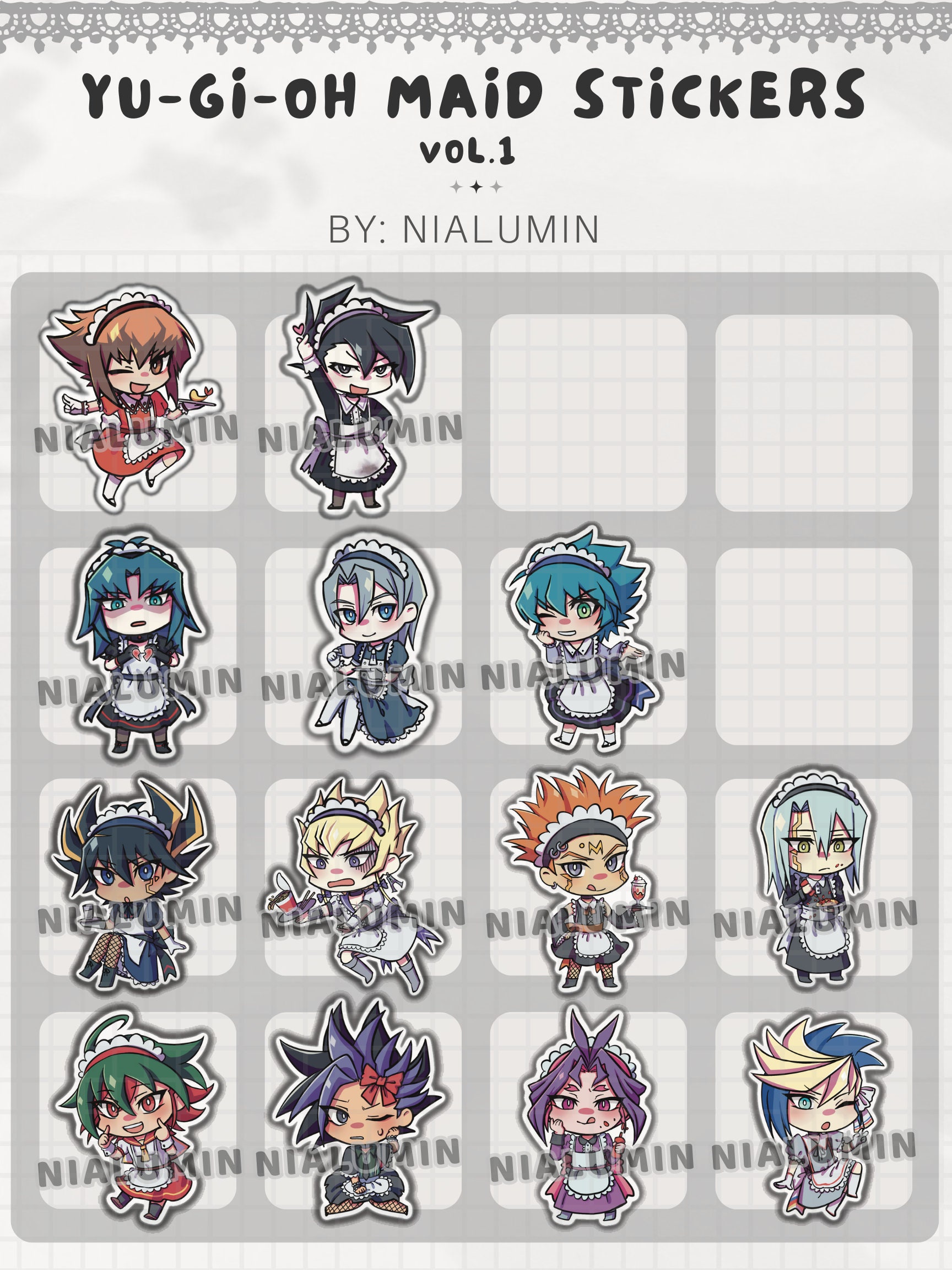 YGO Maids Vol. 1 GX, 5ds, & Arc-v Stickers - Etsy