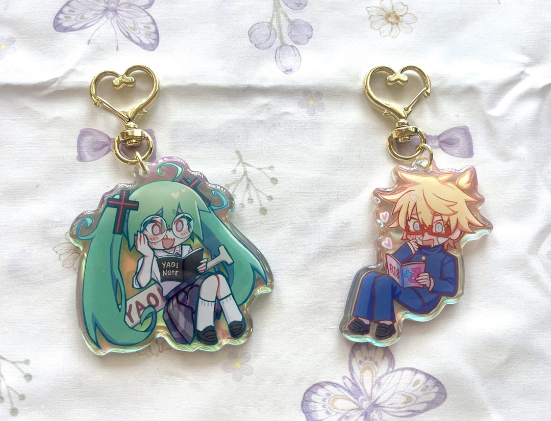 Rotten Girl Miku and Plus Boy Len Charms - Etsy