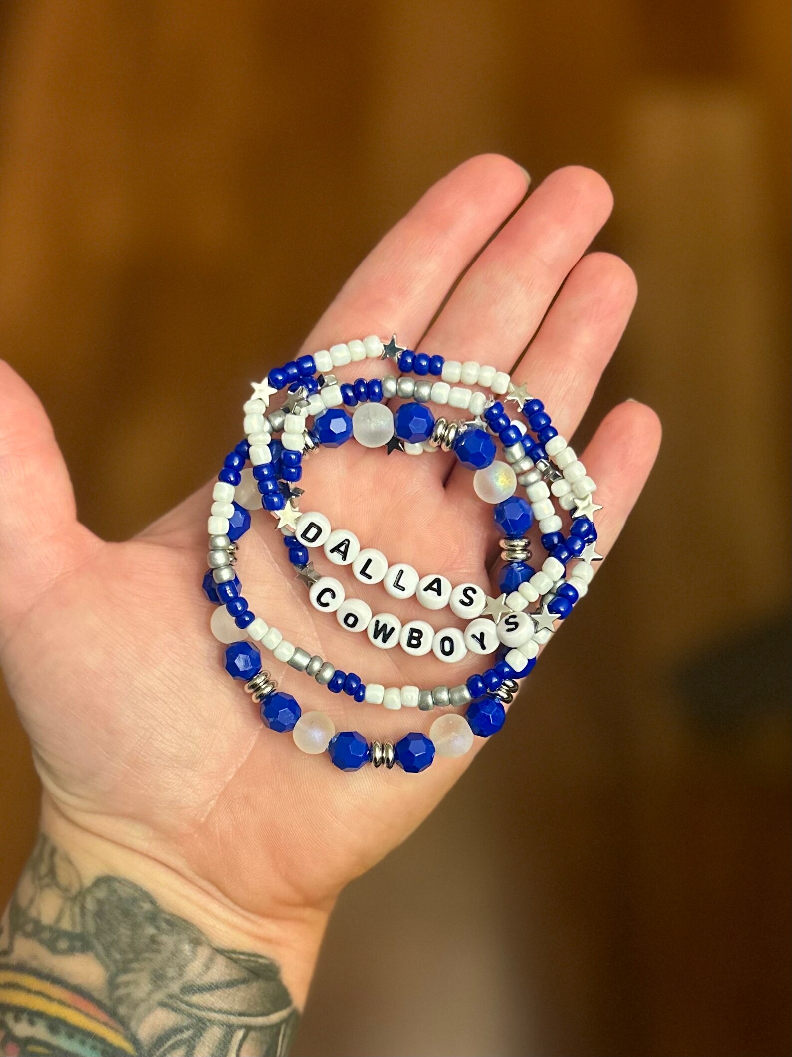 Dallas Cowboys Bracelet Set - Etsy