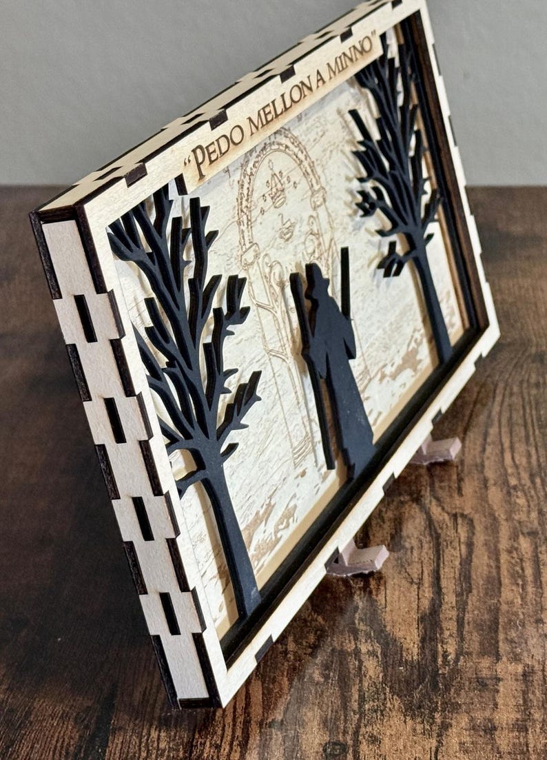 Lord of the Rings Doors of Durin Shadow Box Laser Cut File | Moria ...