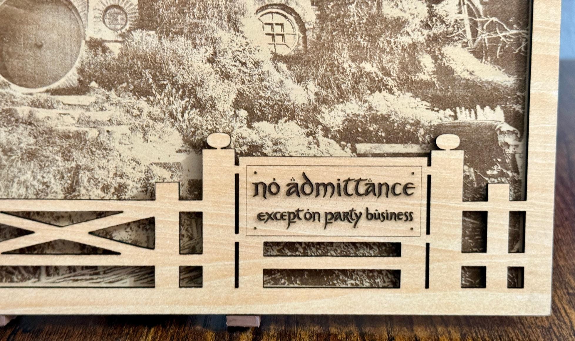 Lord of the Rings Bilbo's Hobbit Hole Framed Art Laser Cut File | Shire ...
