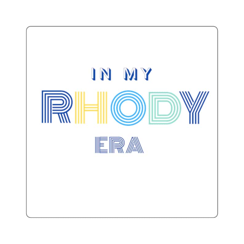 In My Rhody Era URI Square Stickers - Etsy