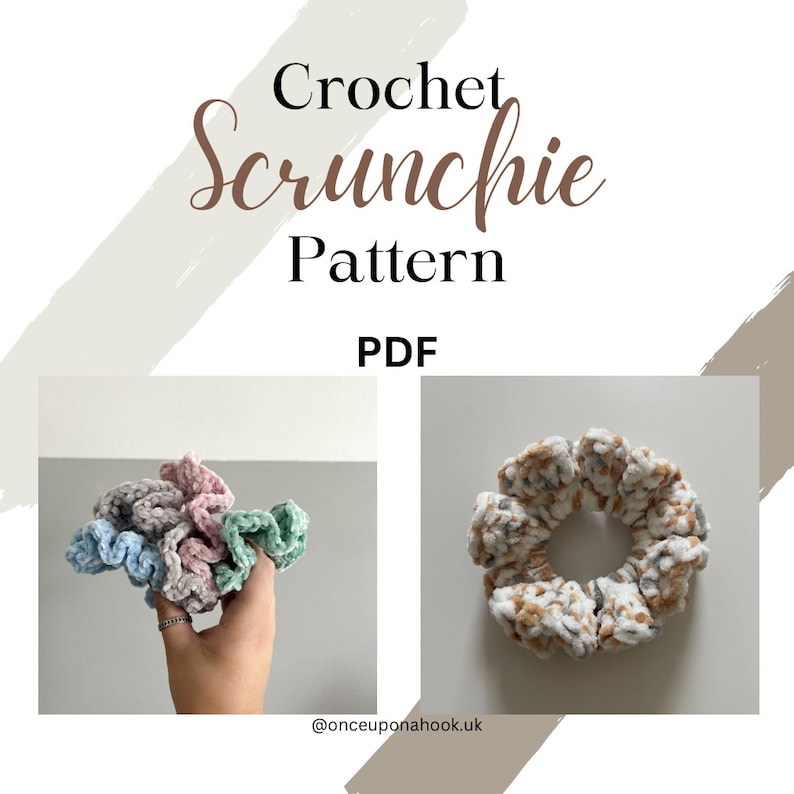 Crochet Scrunchie Pattern PDF Download - Etsy