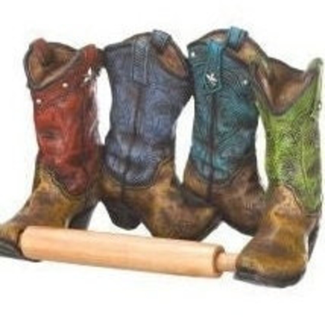 Cowboy Boots Toilet Paper Holder: Rustic Bathroom Decor.. - Etsy