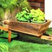 Country Flower Cart Planter, Flower Pots, Wooden Planter, Yard Decor ...