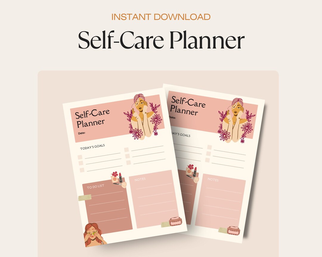 Selfcare Planner Selfcare Digital Planner Printable - Etsy