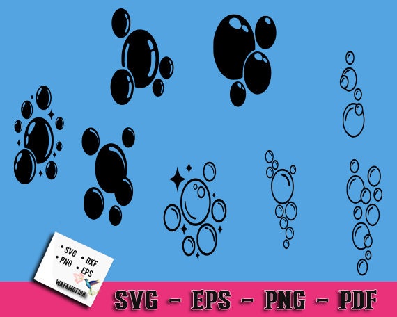 Bubbles Svg Bubbles Clip Art Bubble Svg Files for Cricut - Etsy