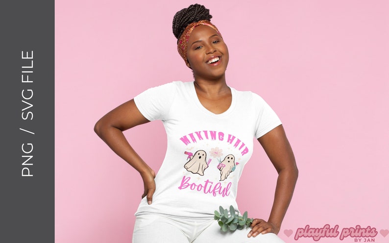 Hair Dresser Halloween PNG - Making Hair Bootiful - Etsy