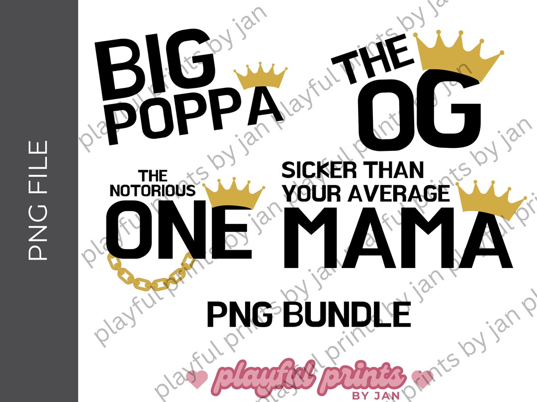 Notorious ONE Png Bundle-notorious First Birthday- 90s Theme- R&b-the ...