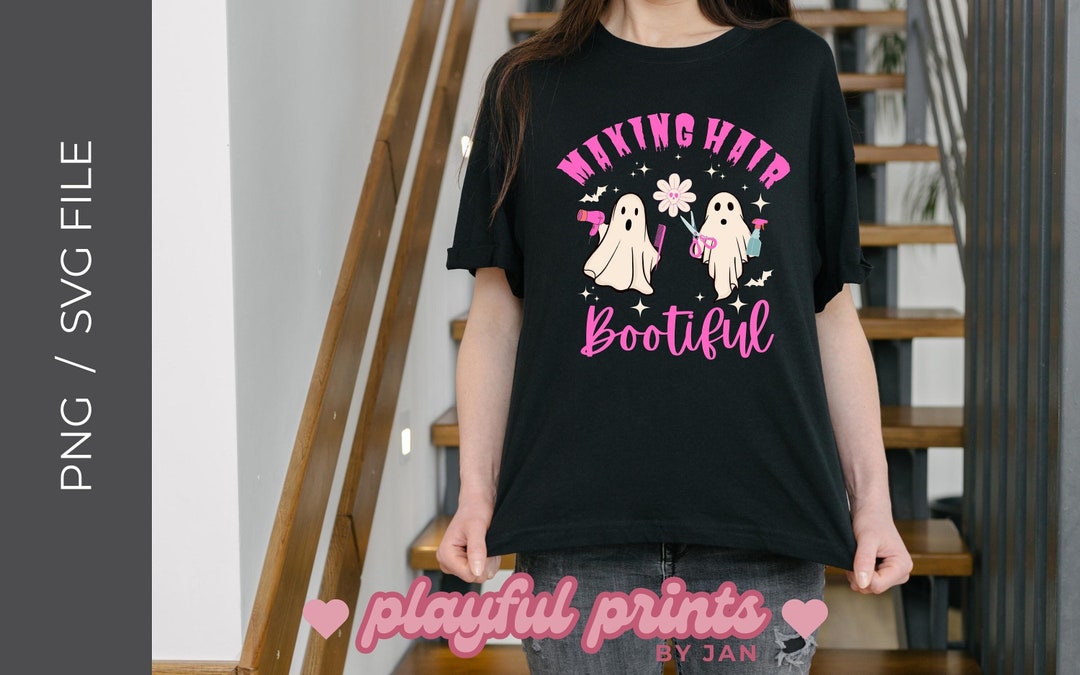 Hair Dresser Halloween PNG - Making Hair Bootiful - Etsy