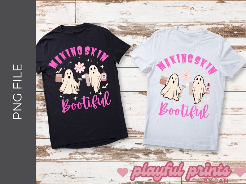 Esthetician Halloween PNG - Pink Making Skin Bootiful - Etsy