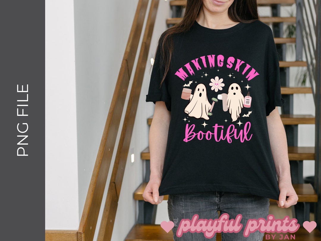 Esthetician Halloween PNG - Pink Making Skin Bootiful - Etsy