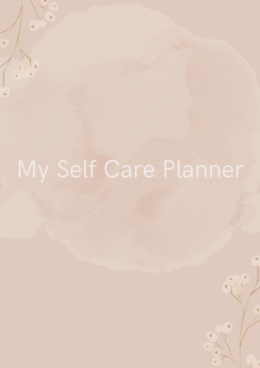 Self-care Journal-digital Download Prioritize Well-being and Make Time ...