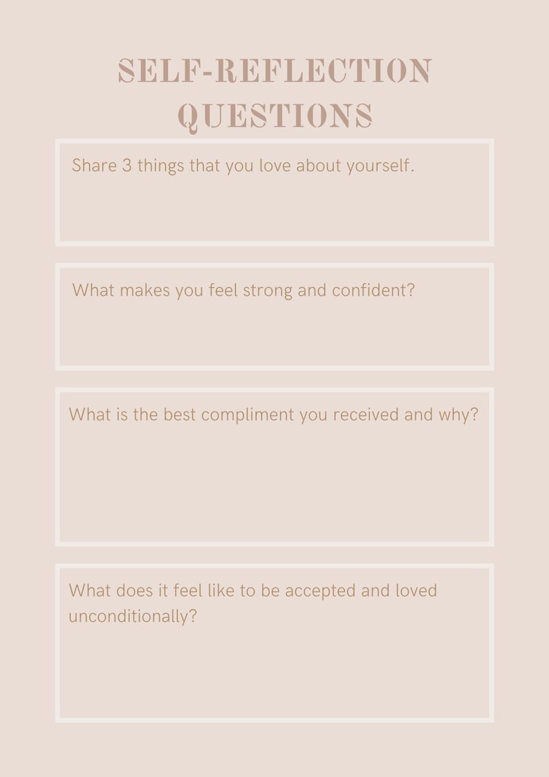 Self-care Journal-digital Download Prioritize Well-being and Make Time ...