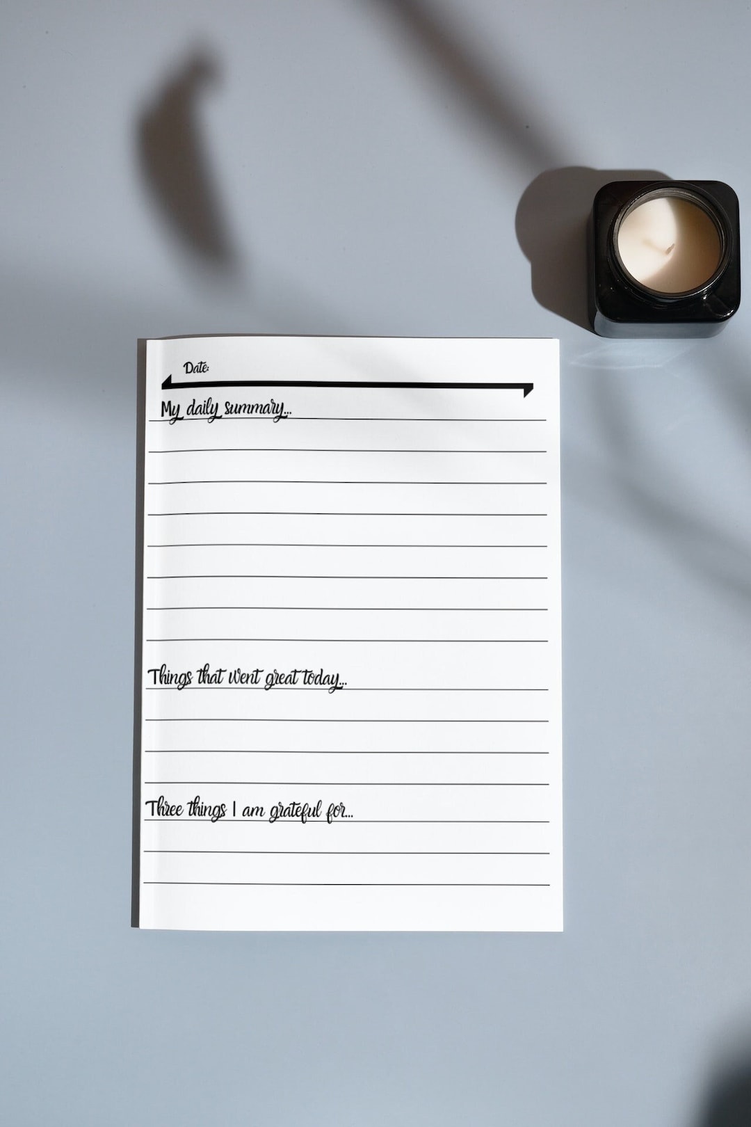 Gratitude Journal Prompt Worksheet for PDF Print or Digital - Etsy