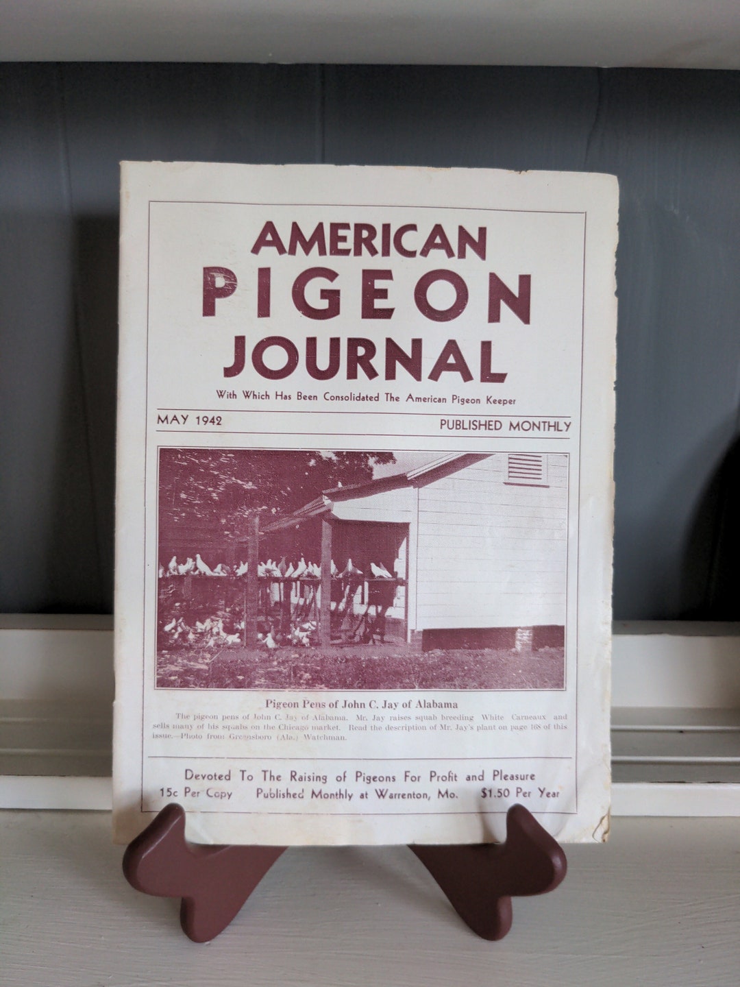 American Pigeon Journal Vintage Magazine may 1942 - Etsy