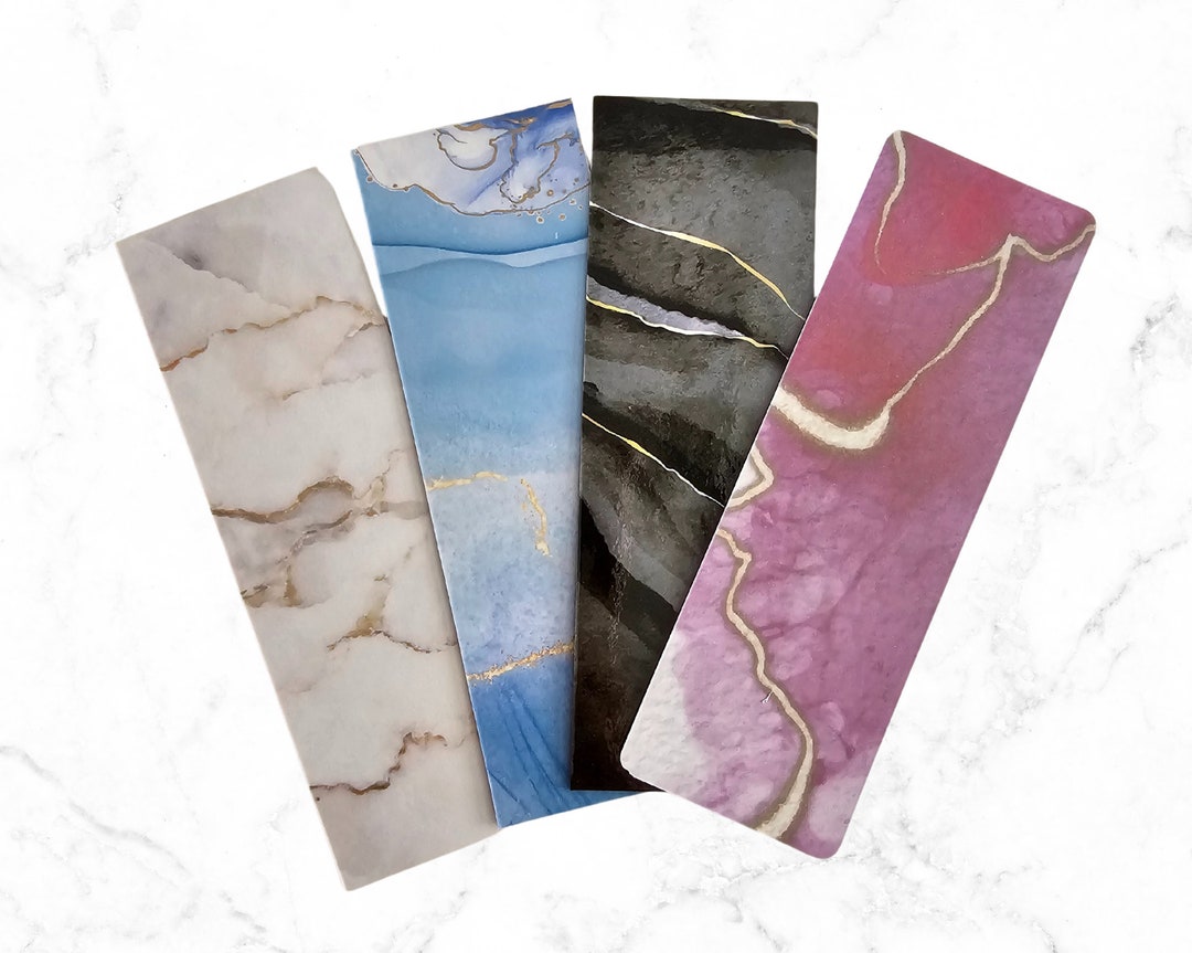Marble Bookmarks Gorgeous Bookmark Paper Laminated Bookmark-valentine's ...