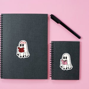 Reading Ghost Stickers Book Stickers-kindle Stickers-bookish Booktok ...
