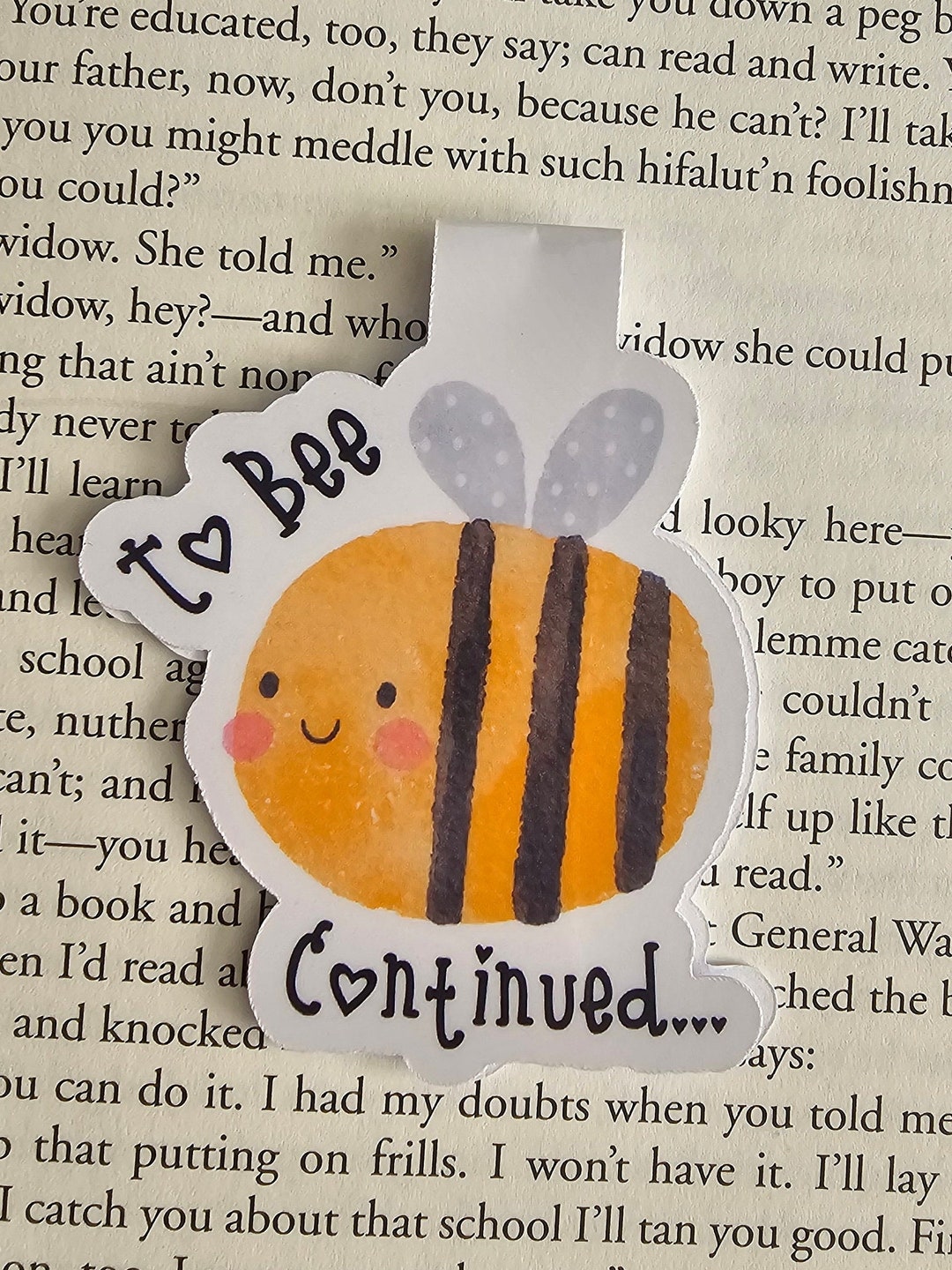 Bee Magnetic Bookmark/ to Bee Continuted/ Cute Bookmark/ Gift Idwa - Etsy
