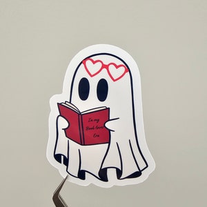 Reading Ghost Stickers Book Stickers-kindle Stickers-bookish Booktok ...