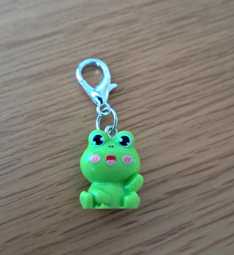 Green Frog Back Pack, Bag Zip Charm - Etsy UK