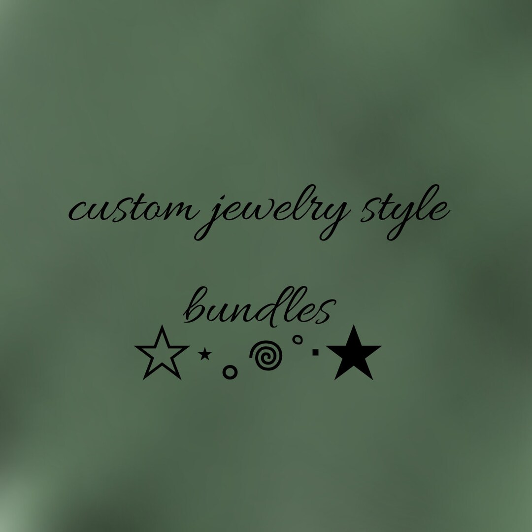 Custom Jewelry Style Bundles - Etsy
