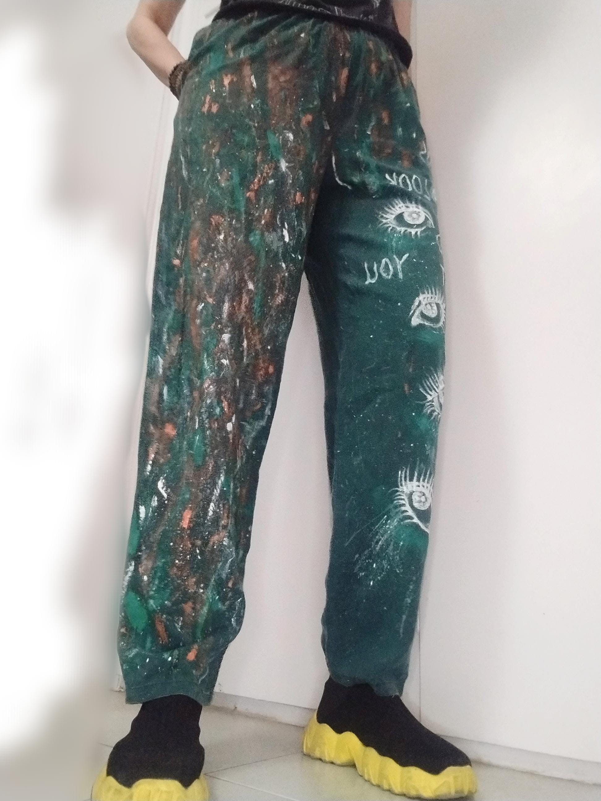 Unique Painted Pants, Custom, Customized Pants, Customized Clothes ...