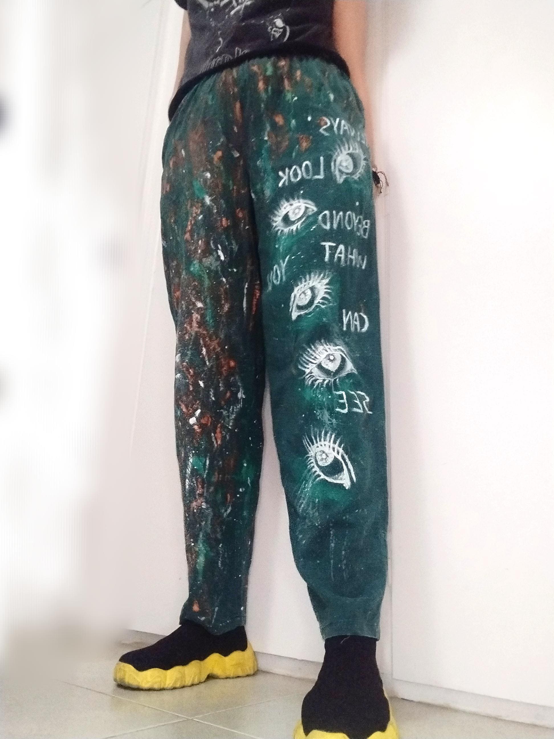 Unique Painted Pants, Custom, Customized Pants, Customized Clothes ...