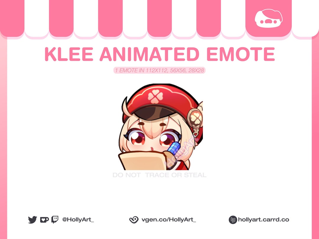 Klee Animated Emote Genshin Impact - Etsy