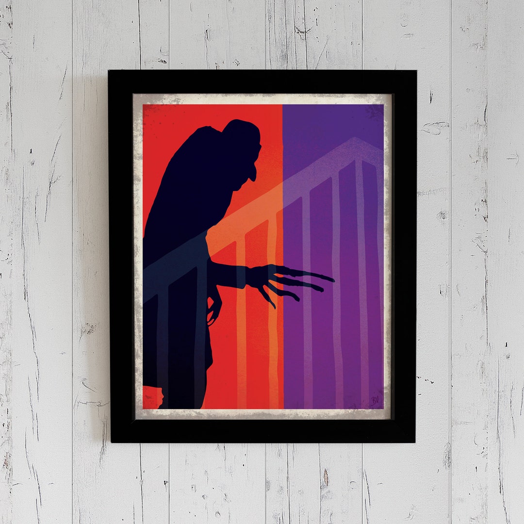 Nosferatu | Original Art 8x10, Wall Art, Movie Decor, Print, Horror ...