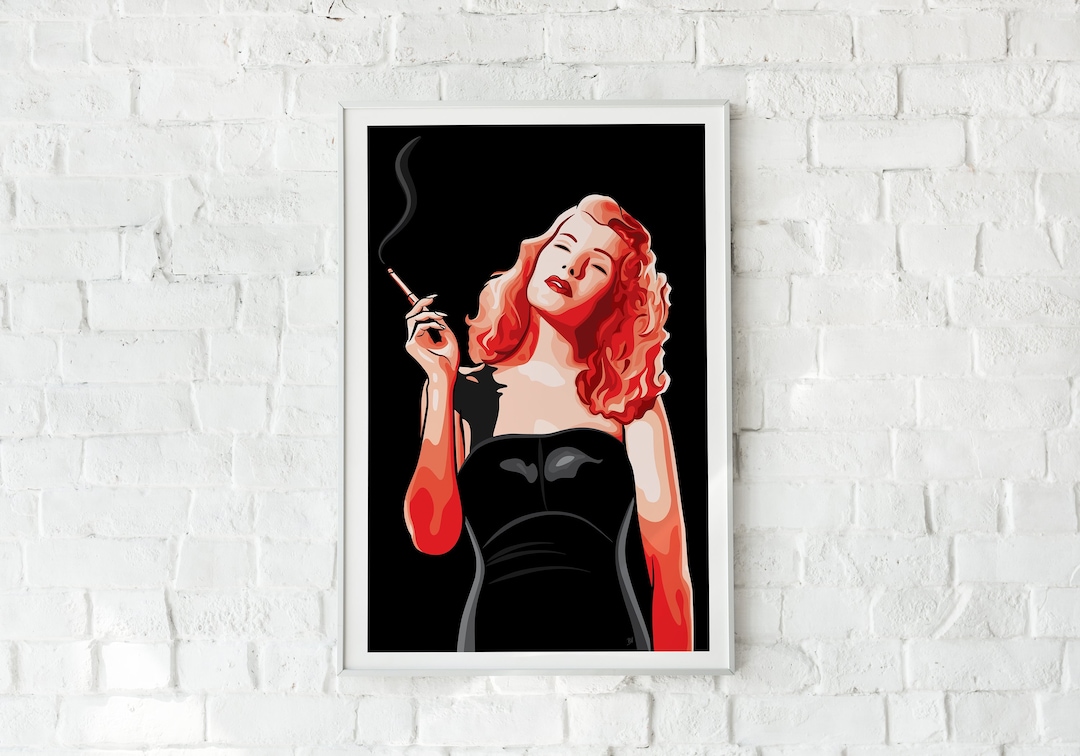 GILDA - Rita Hayworth | Original Art Poster, Wall Art, Movie Decor ...