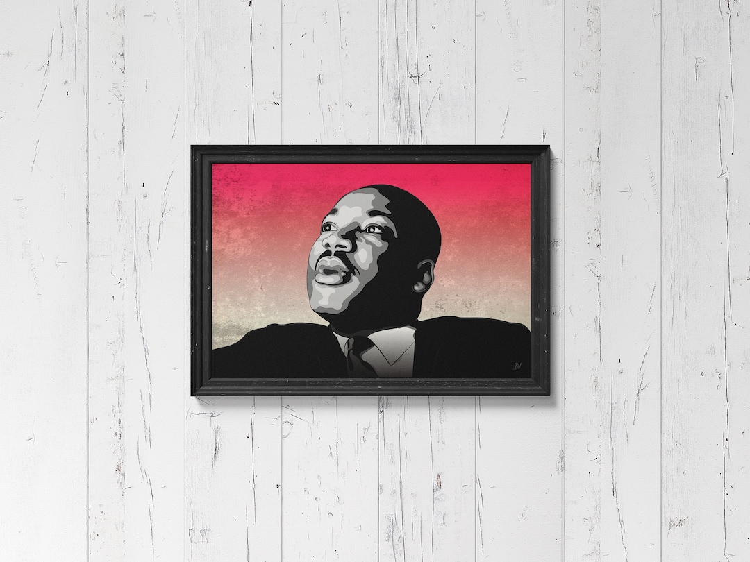 Martin Luther King Jr MLK | Original Art 4x6, Wall Art, Print - Etsy