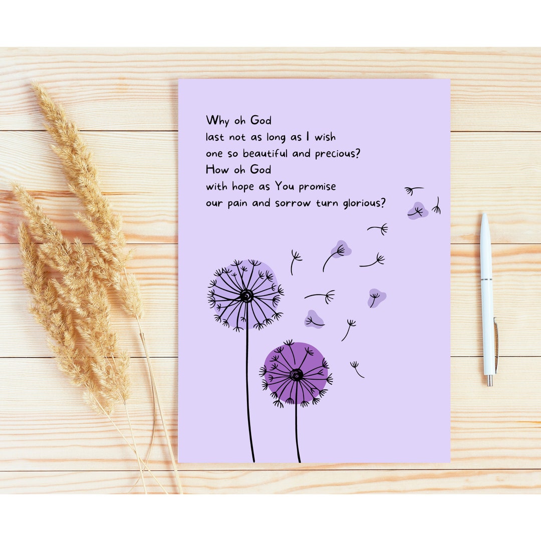 Why and How Words of Faith for the Grieving Hearts - Etsy