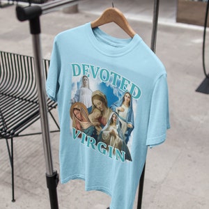 Devoted Virgin Tshirt,vintage Graphic Design Tee,gift for Virgin Friend ...