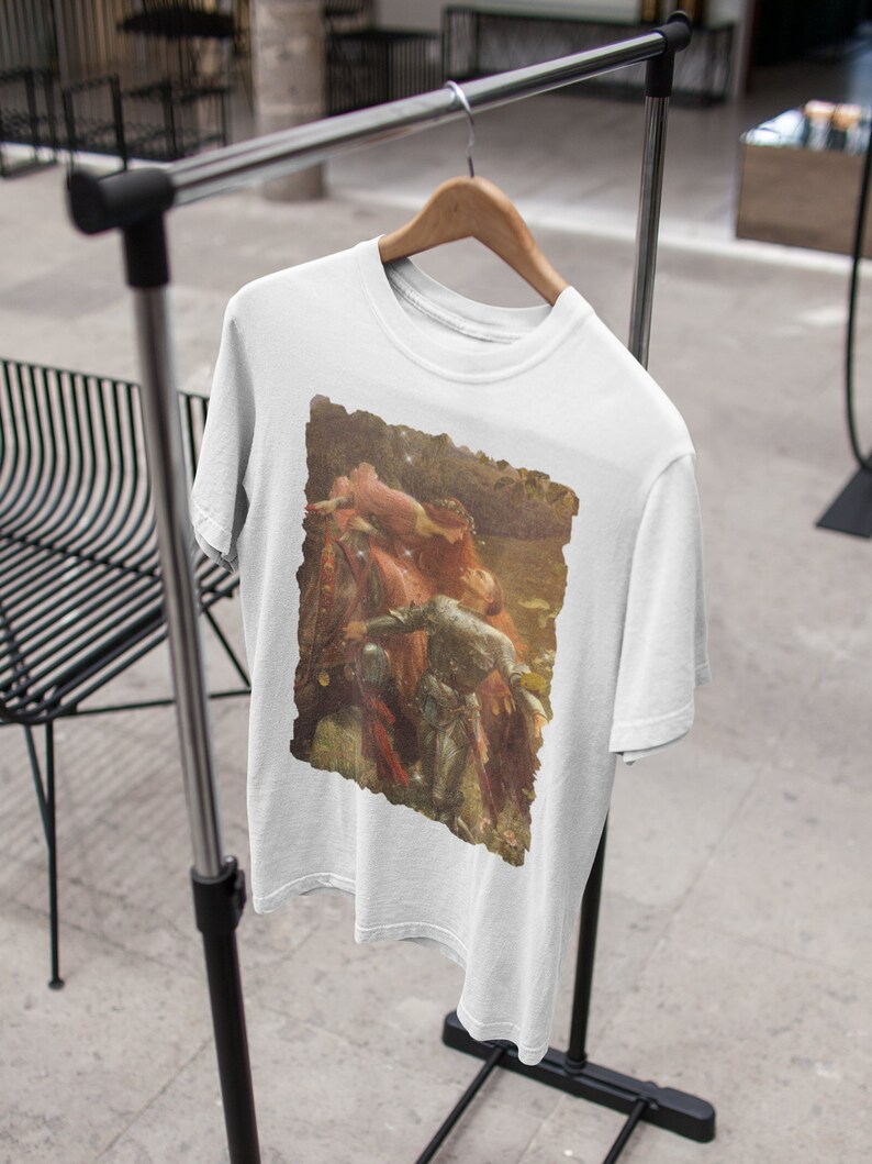 Frank Dicksee La Belle Dame,art Tee,medieval Fantasy Art Tee,aesthetic ...