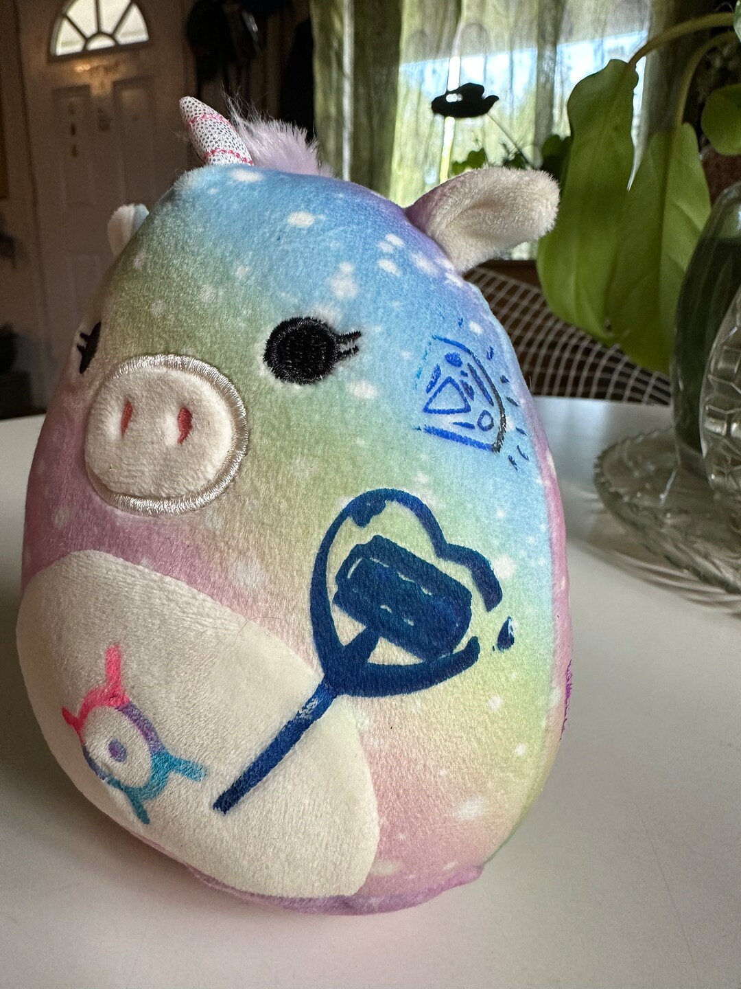 Prim the Unicorn:custom Squishmallow With Screen-printed Tattoos ...