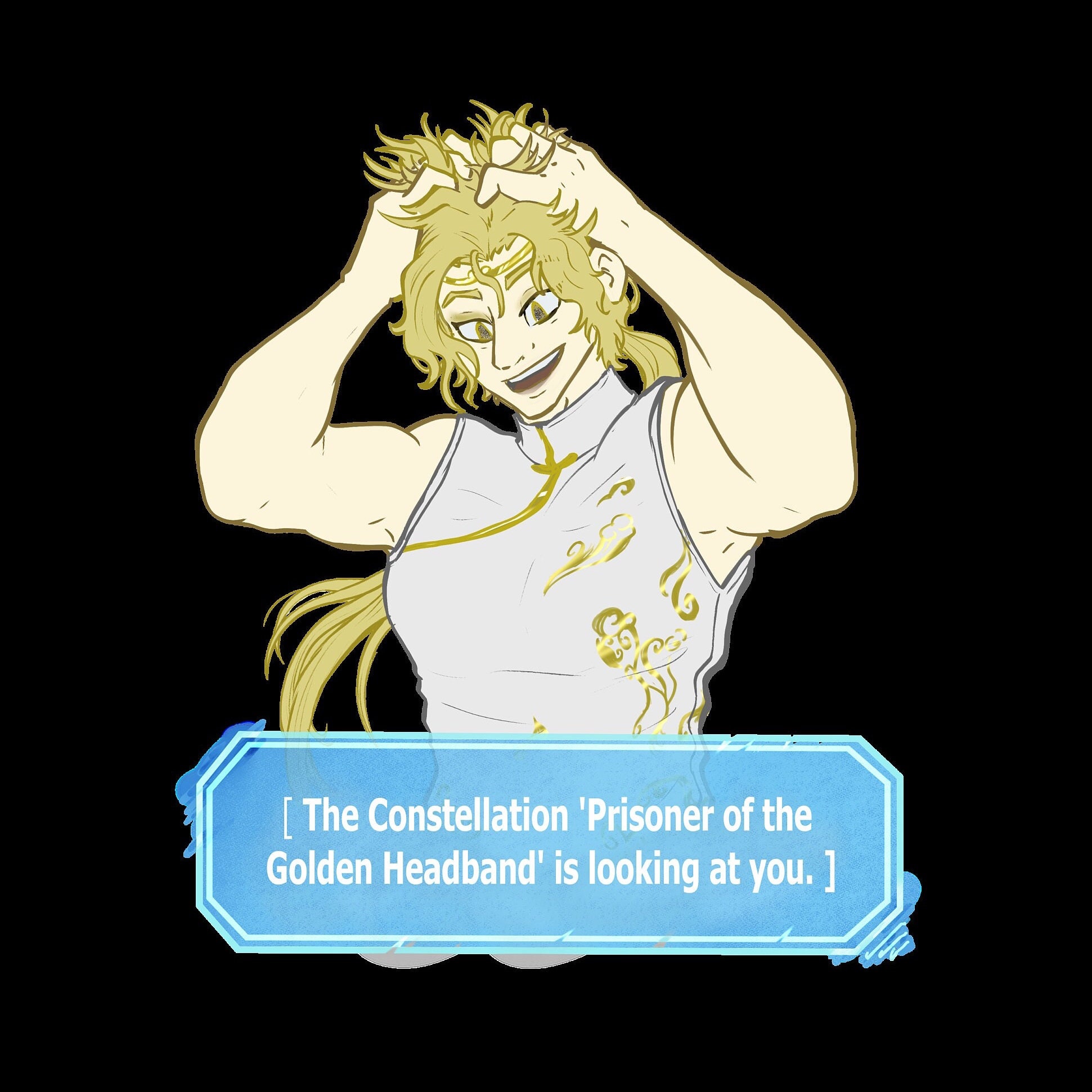 Prisoner of the Golden Headband Sticker - Etsy